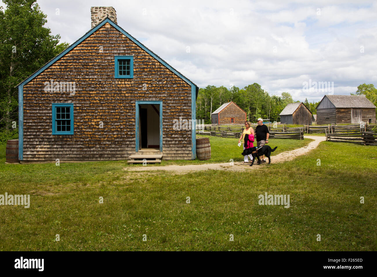Village Historique Acadien in Caraquet, New Brunswick, Canada Stock ...