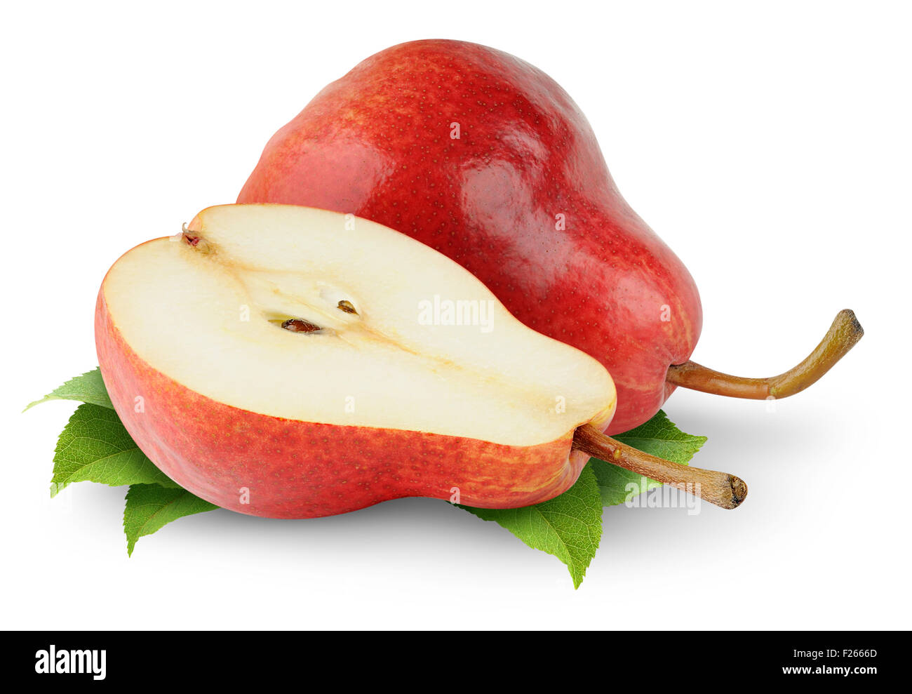 Whole sliced pears leaves hi-res stock photography and images - Alamy