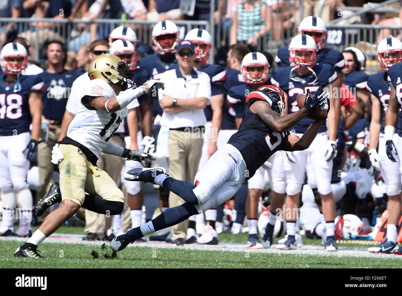 East Hartford Connecticut, USA. 12th Sep, 2015. Connecticut Huskies ...
