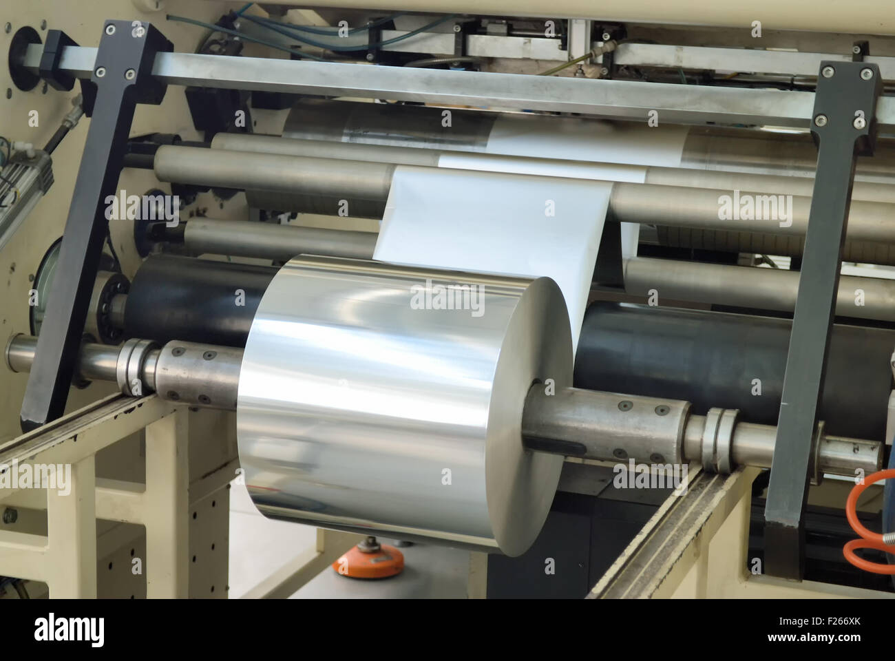 reel aluminum baking foil production Stock Photo - Alamy