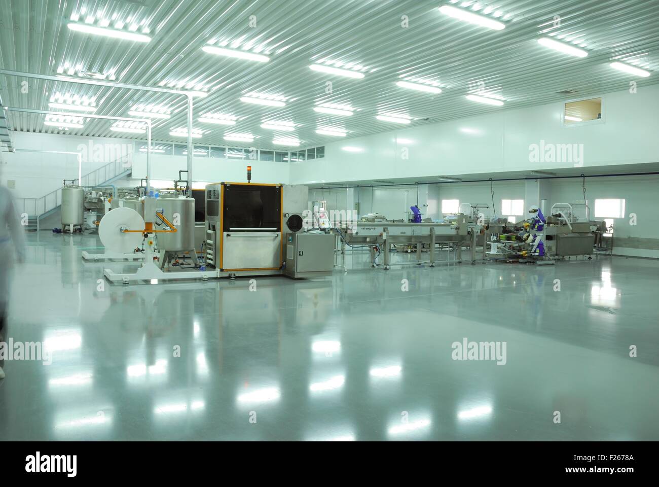 sterile wet wipes production in fabric Stock Photo - Alamy