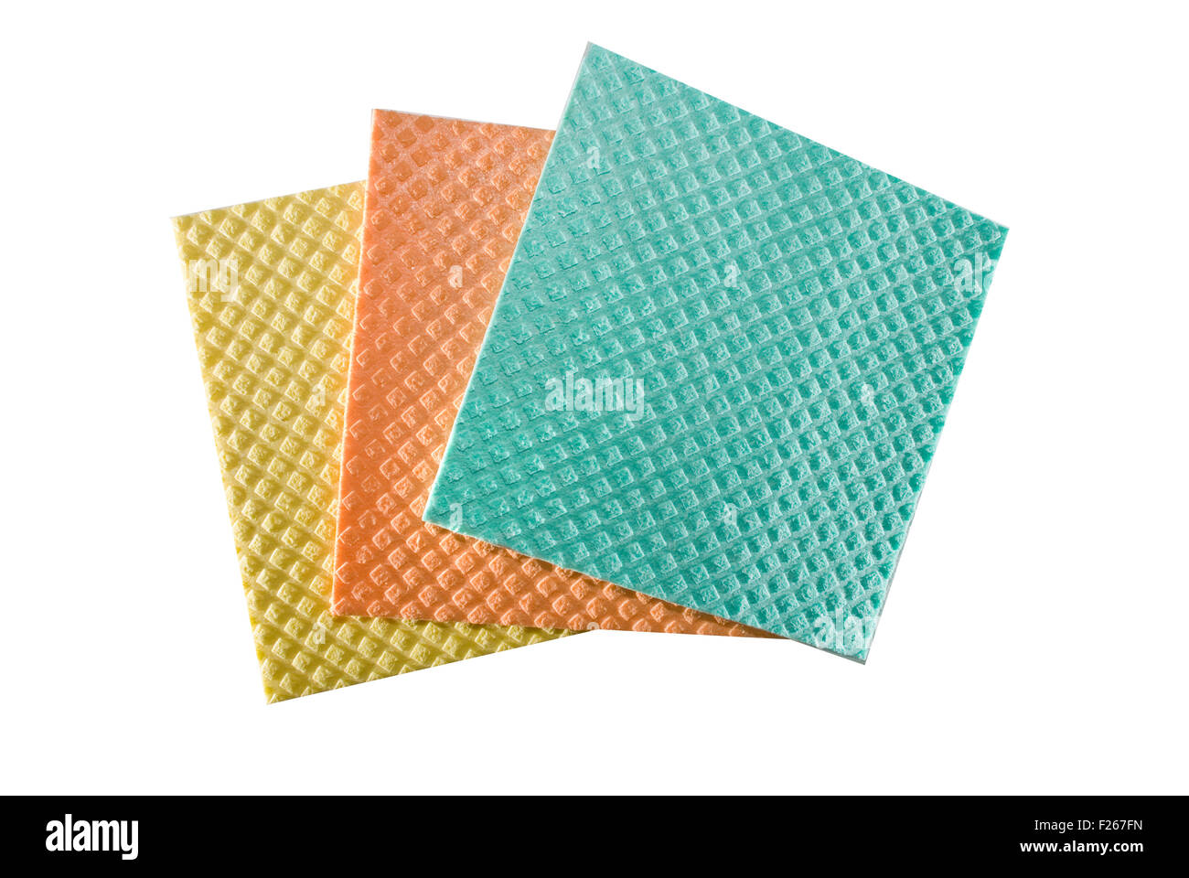 rhombus reinforced cleaning cellulose pulp napkin Stock Photo - Alamy