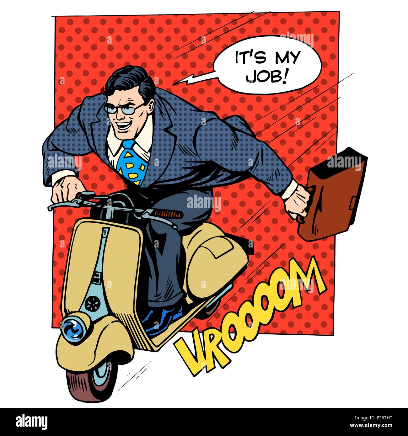 Cartoon rushing man hi-res stock photography and images - Alamy