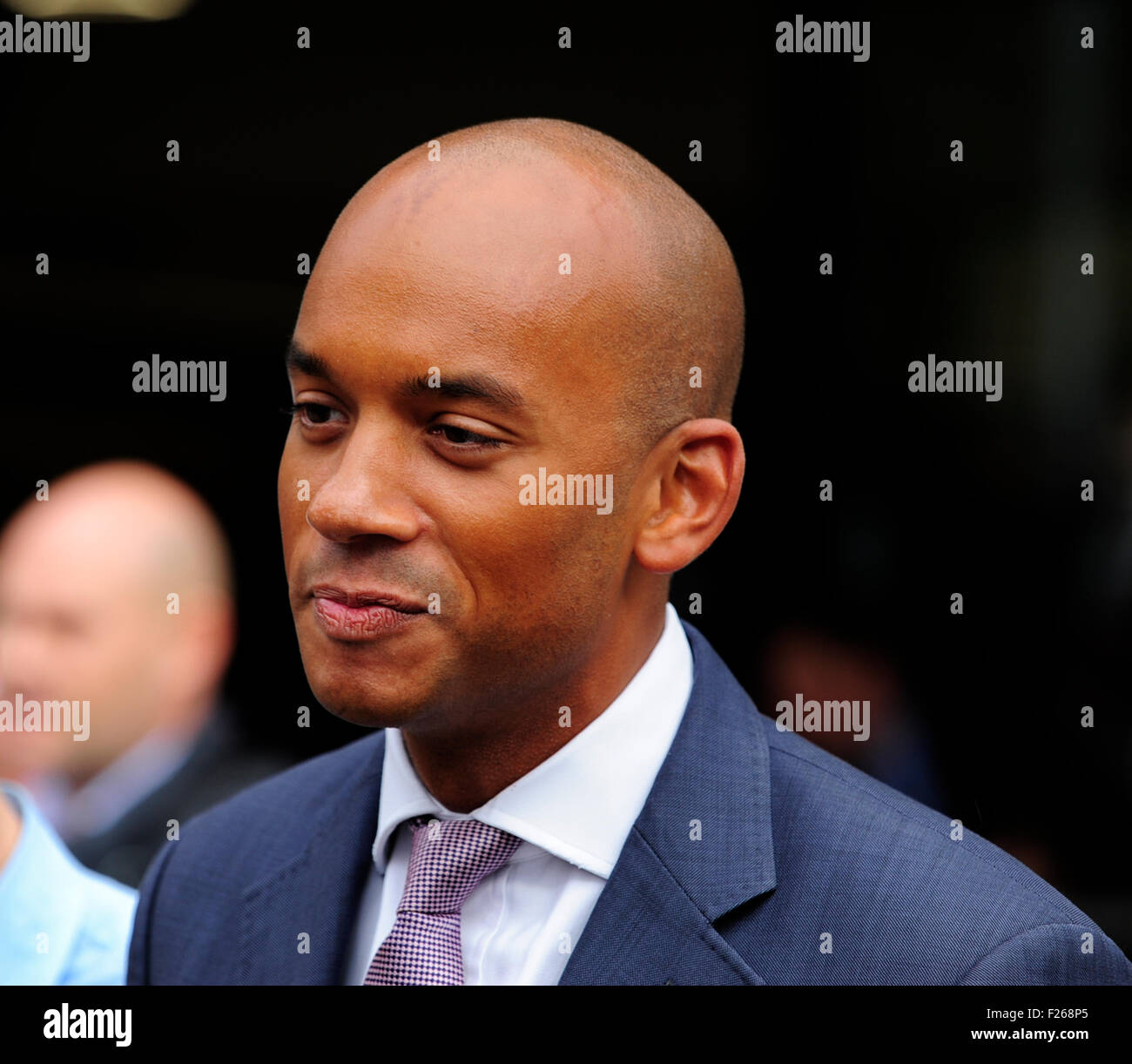 London, UK. 12th Sep, 2015. Chuka Umuna MP for Streatham about to enter ...