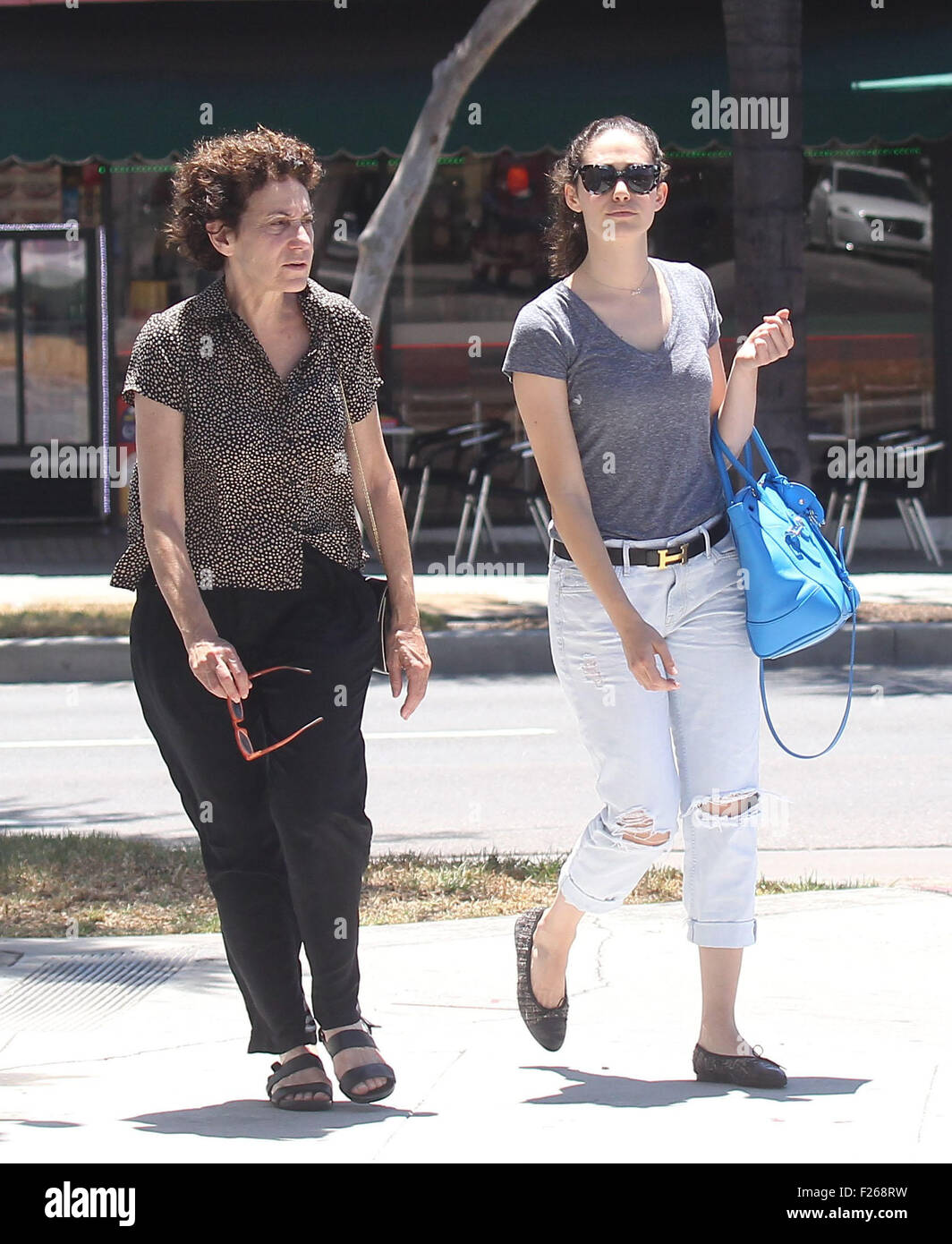 Emmy Rossum out and about with her mother in West Hollywood Featuring ...