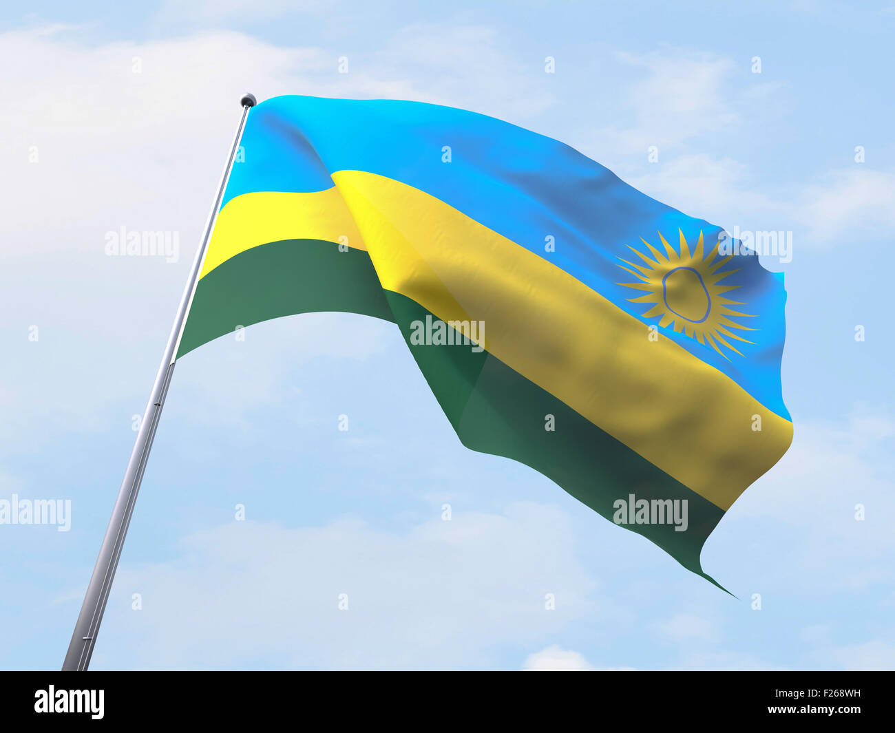 Rwanda flag hi-res stock photography and images - Alamy