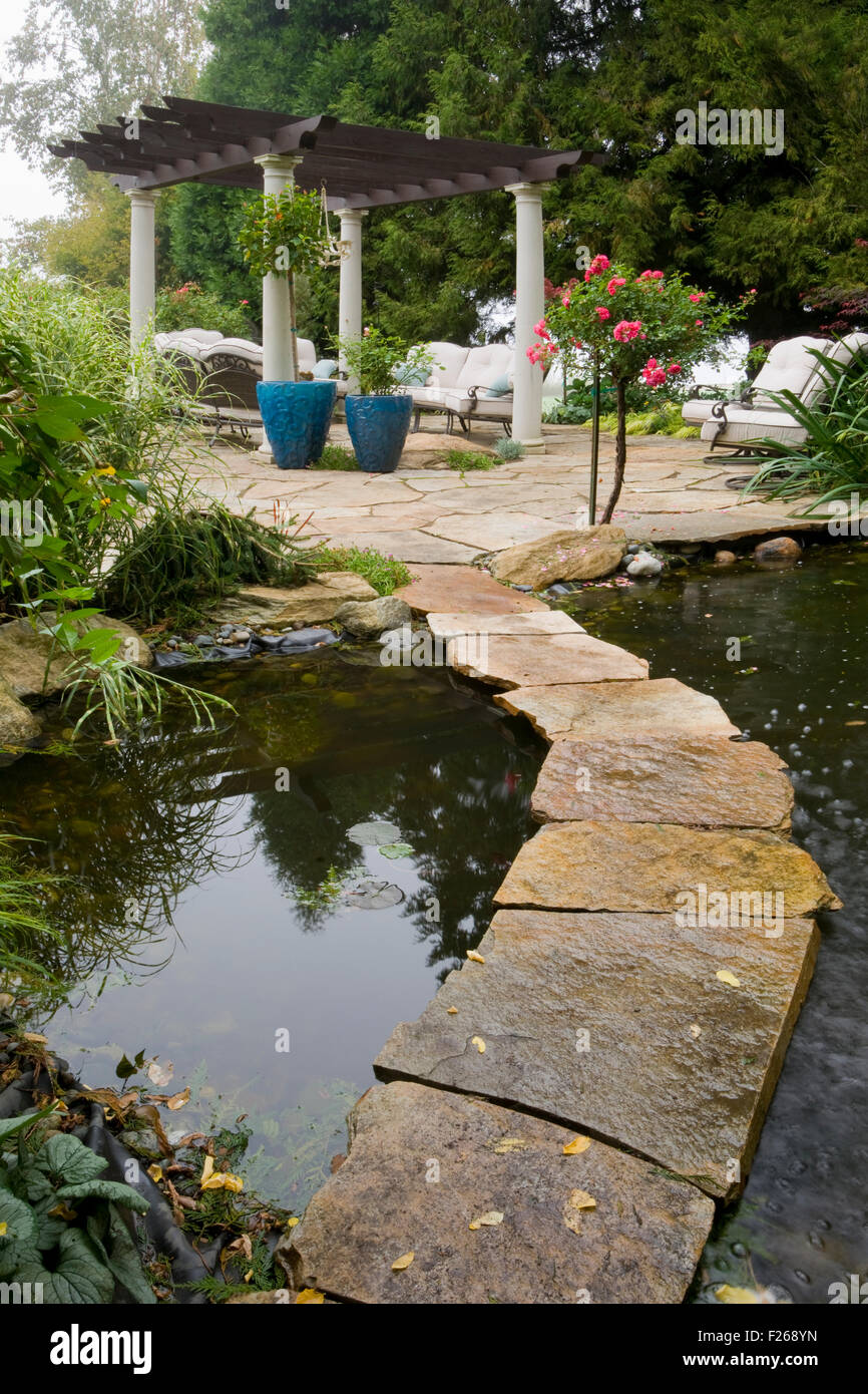Rock garden and pond hi-res stock photography and images - Alamy