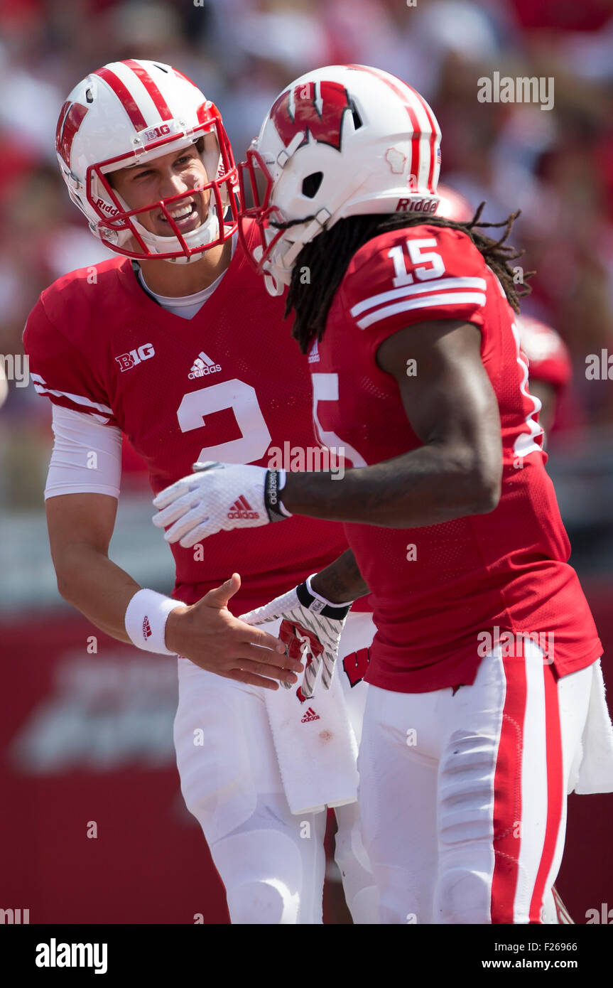 September 12, 2015: Wisconsin Badgers quarterback Joel Stave #2 ...