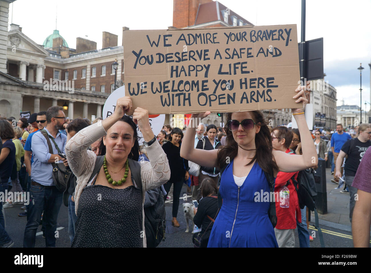 London, UK. 11th September, 2015. Ten of thousands young and old from all country assembly in ...