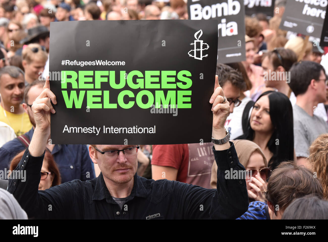 London, UK. 11th September, 2015. Ten of thousands young and old from all country assembly in ...