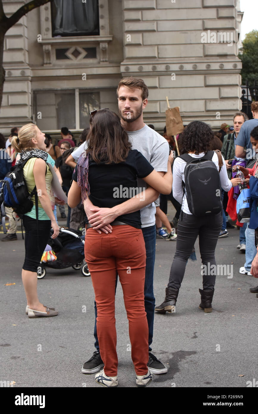 London, UK. 11th September, 2015. Ten of thousands young and old from all country assembly in ...