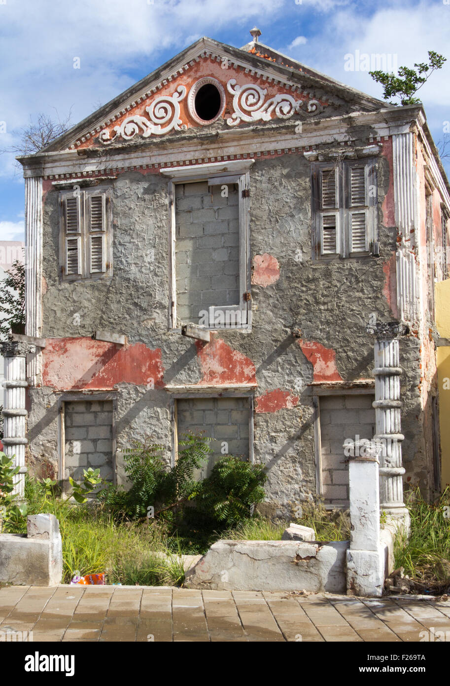 Old Buildings Curacao...Curacao,Pietermaai,Netherland Antilles Stock ...