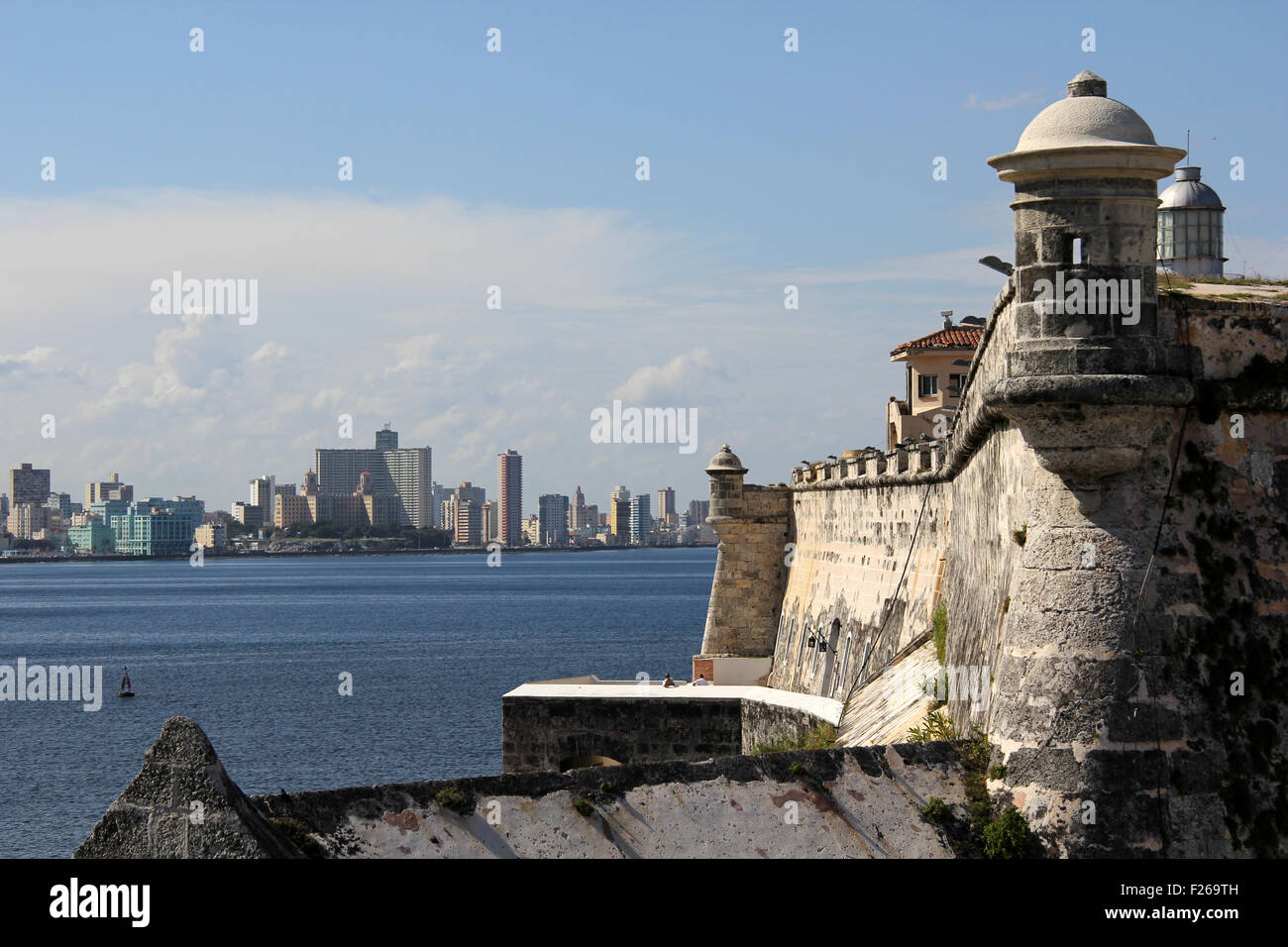 Morro Castle with the skyline of Havana...Cuba,Havana,North America ...