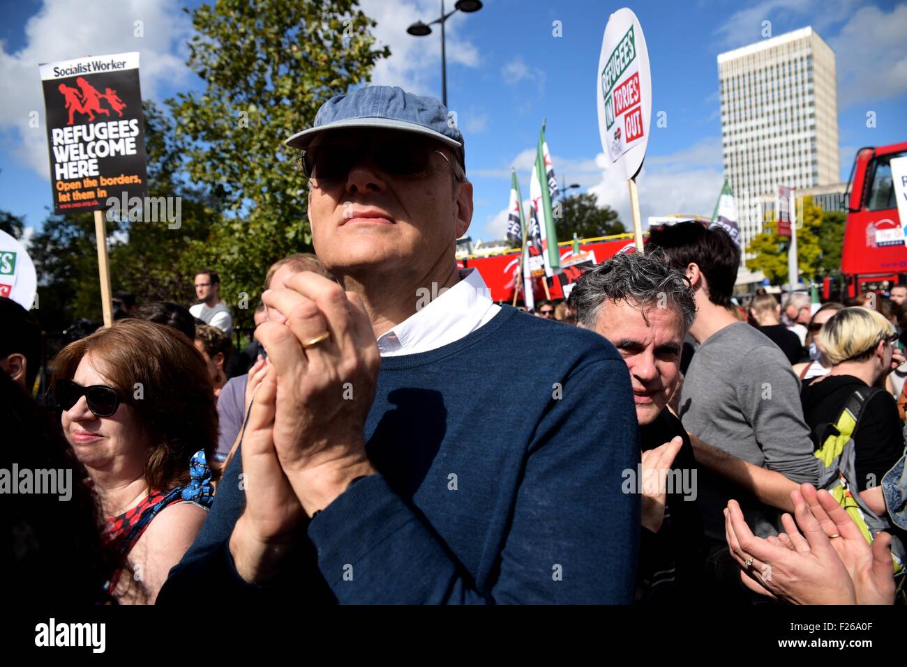 Hyde Park, London, UK, 12th September, 2015. Supporters of Jeremy ...