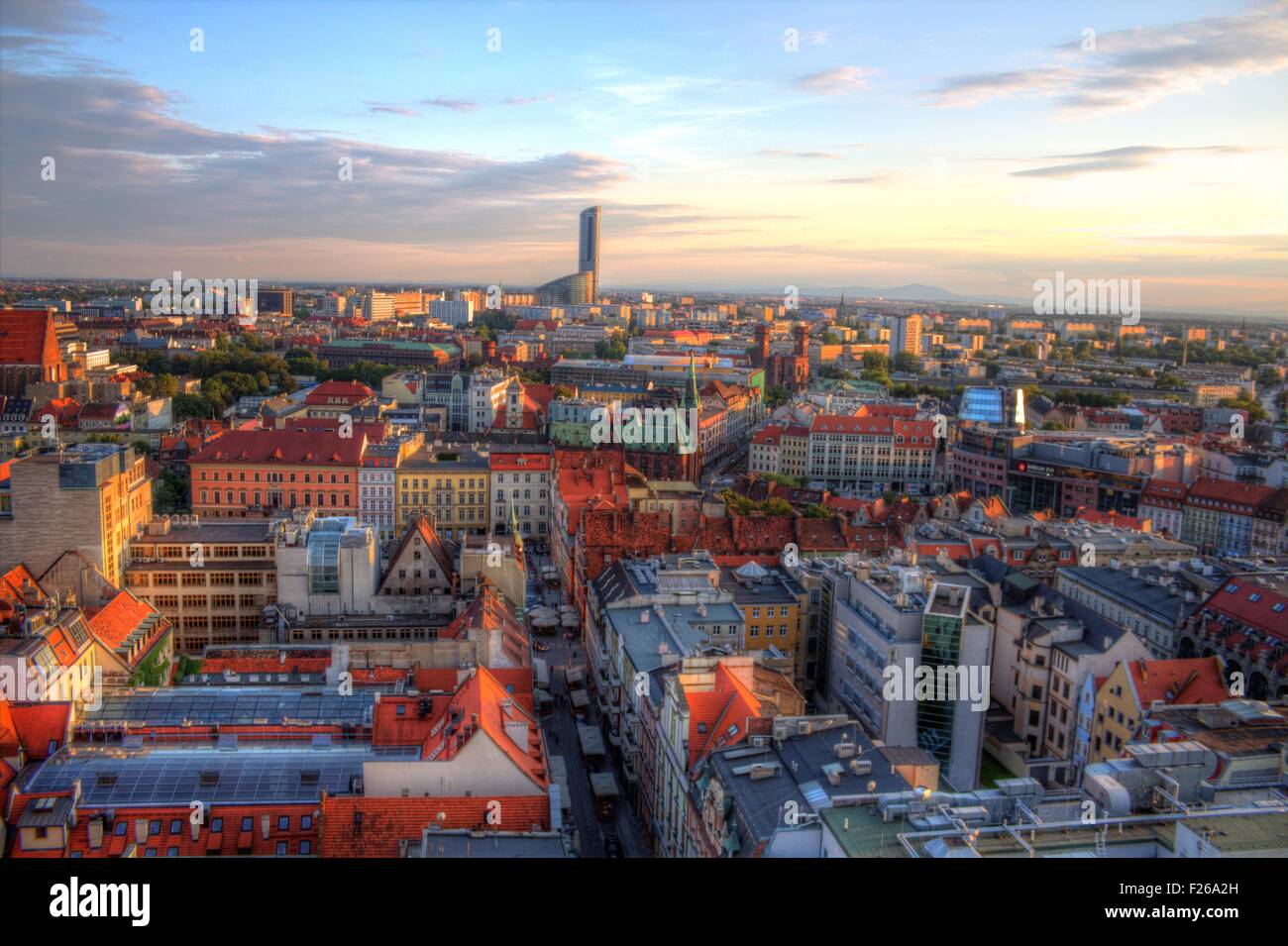 landscape of Wroclaw Stock Photo - Alamy