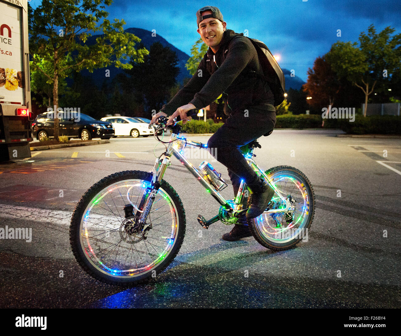 The Squamish Bike Rave, where riders decorate their bikes with lights ...