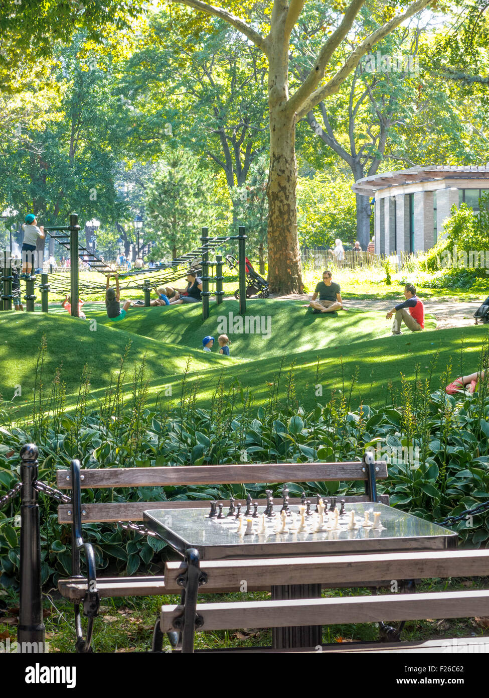 Playground in washington square park hi-res stock photography and ...