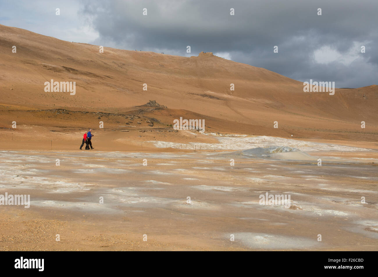 Iceland, Northeast Iceland, Namaskard. Namafjall (aka Hverir ...