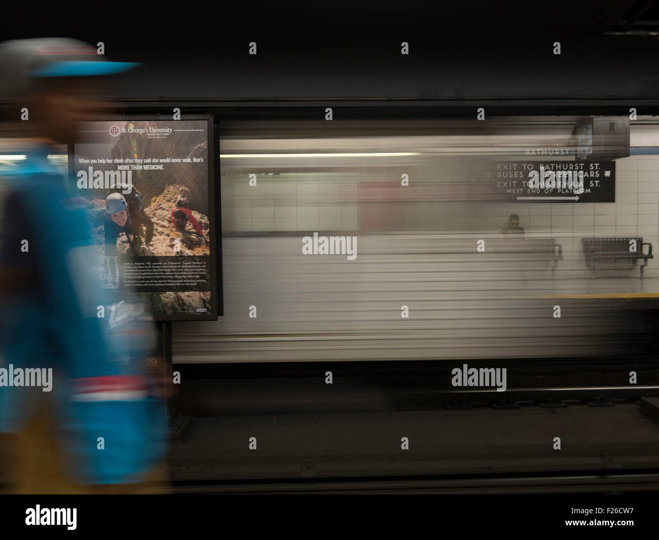 Toronto subway station platform Stock Photo - Alamy