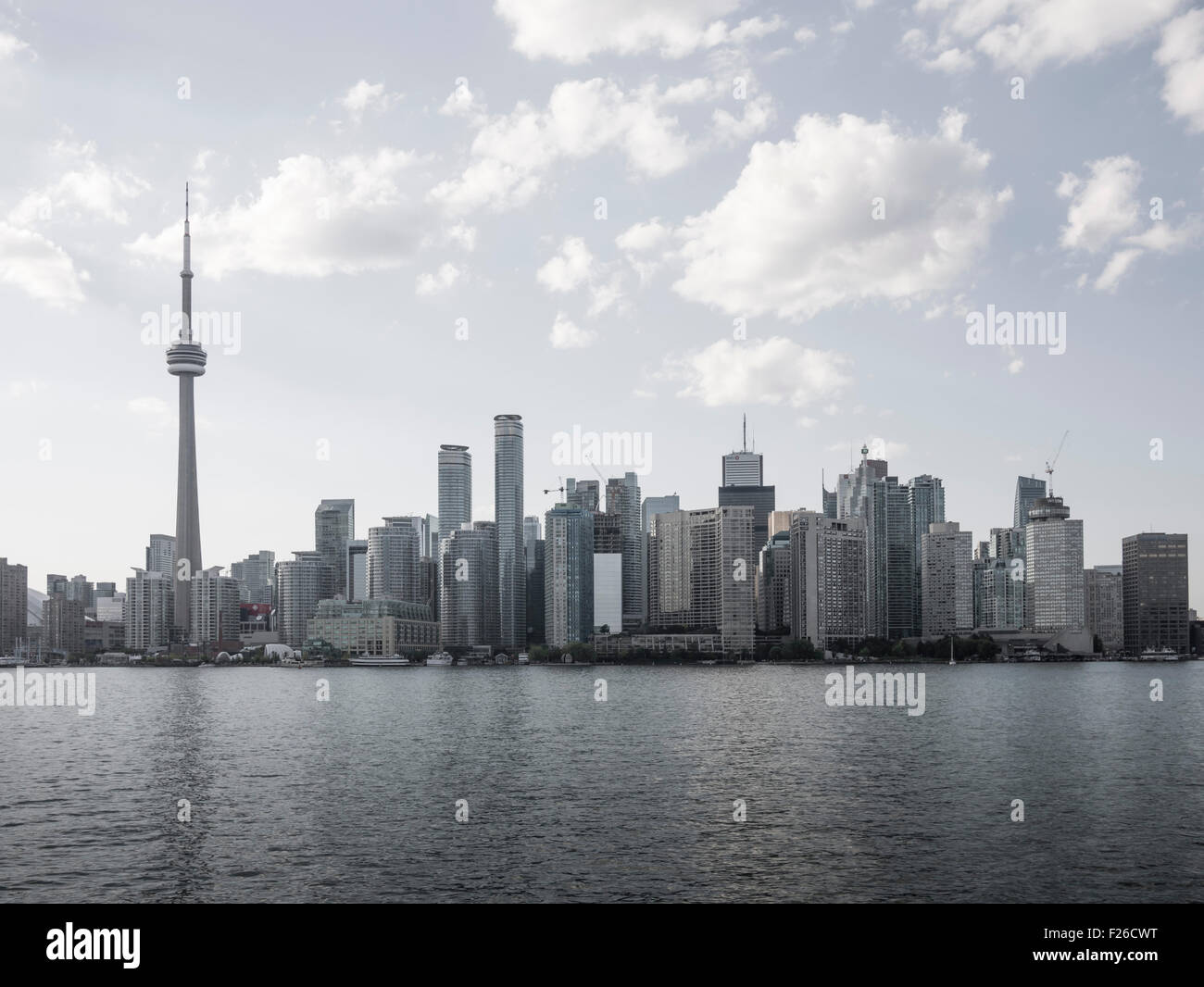 View of Toronto skyline from Lake Ontario Stock Photo - Alamy