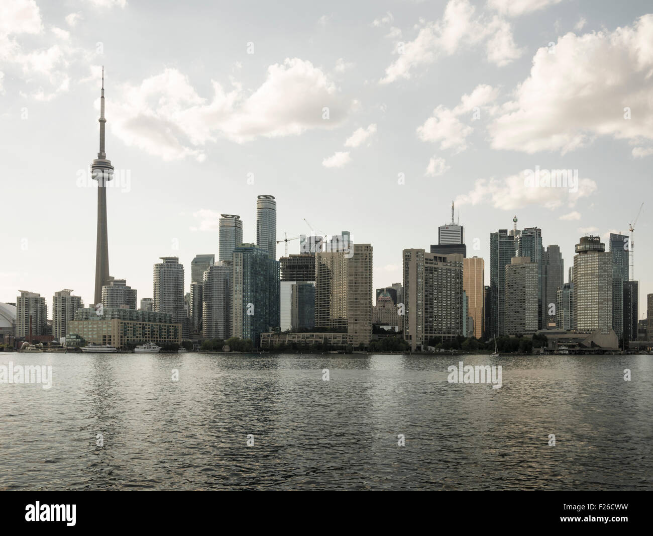 View of Toronto skyline from Lake Ontario Stock Photo - Alamy