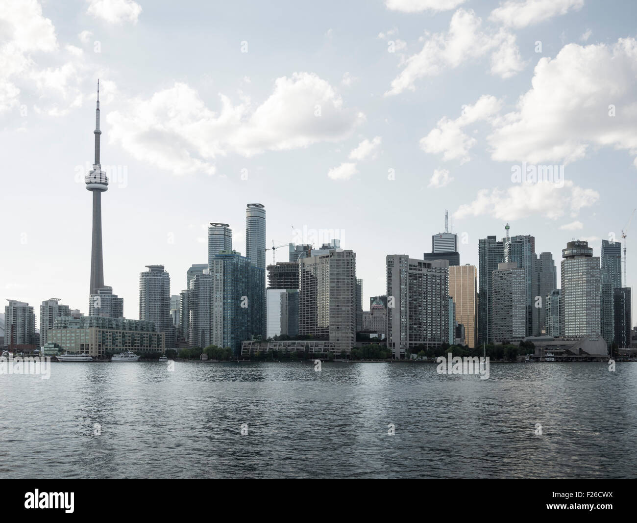 View of Toronto skyline from Lake Ontario Stock Photo - Alamy