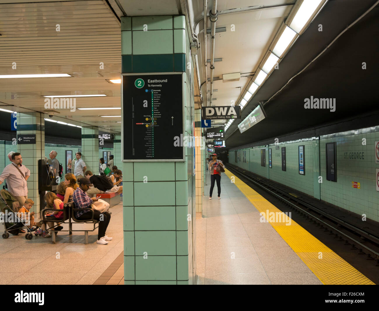 Toronto subway station Stock Photo - Alamy