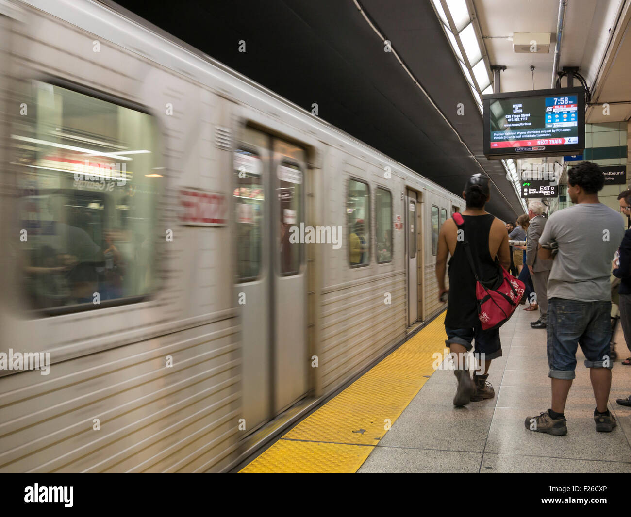 Toronto subway station Stock Photo - Alamy