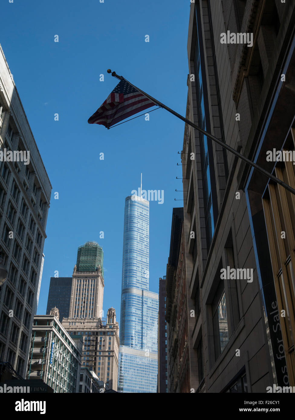 Chicago Skyline: Trump Tower Stock Photo - Alamy