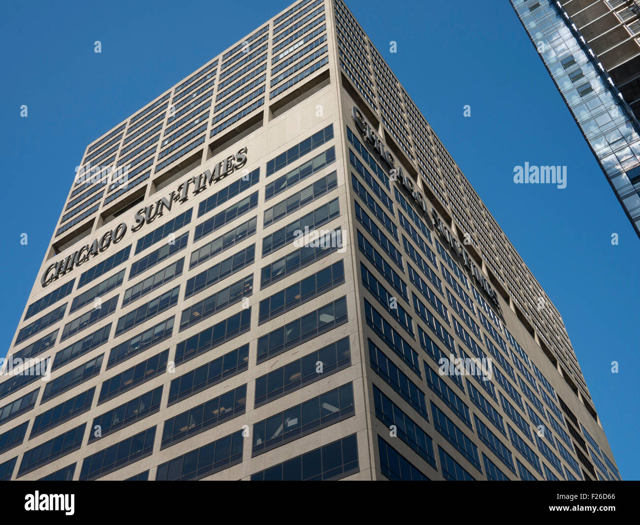 Chicago sun times building hi-res stock photography and images - Alamy