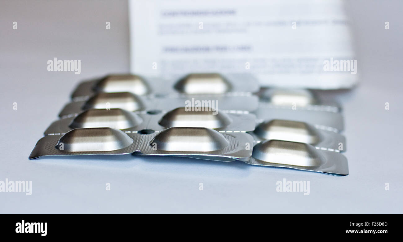 Close up of antibiotic pills Stock Photo - Alamy