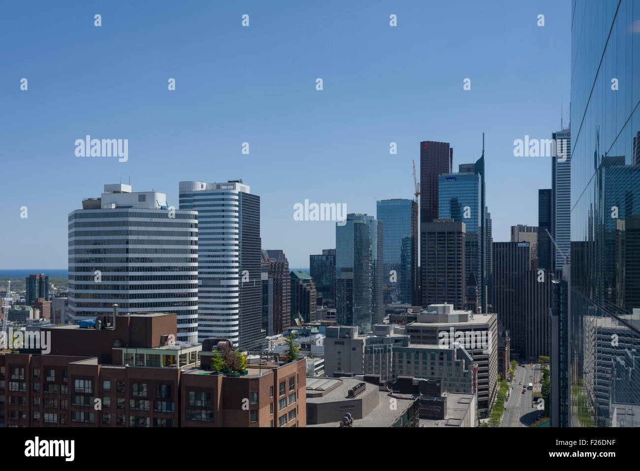 Rooftop View of Toronto Skyline Stock Photo - Alamy