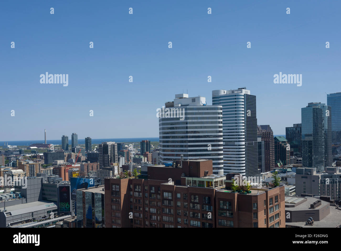 Rooftop View of Toronto Skyline Stock Photo - Alamy