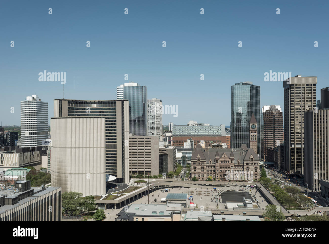Rooftop View of Toronto Skyline Stock Photo - Alamy