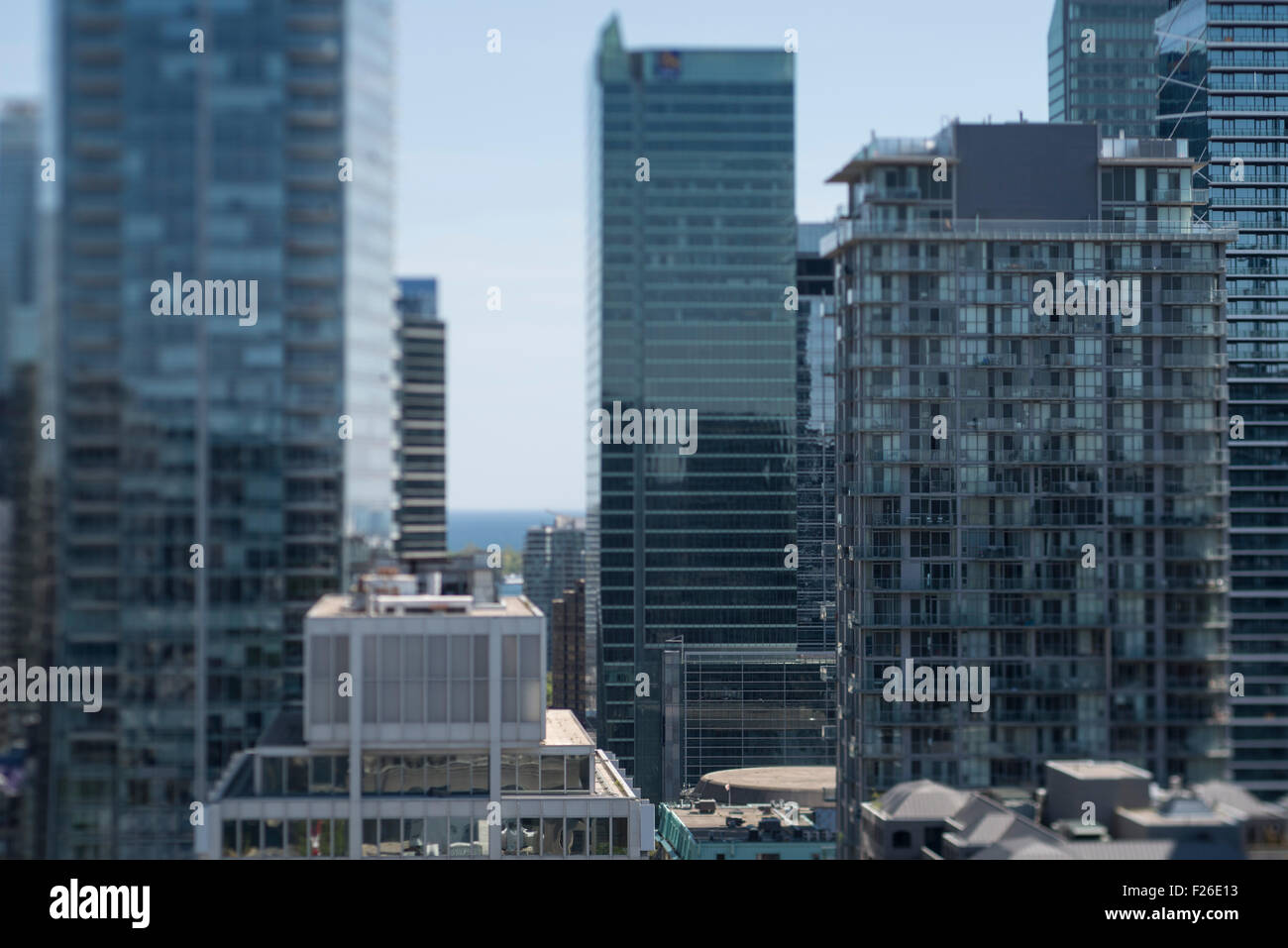 Rooftop View of Toronto Skyline Stock Photo - Alamy