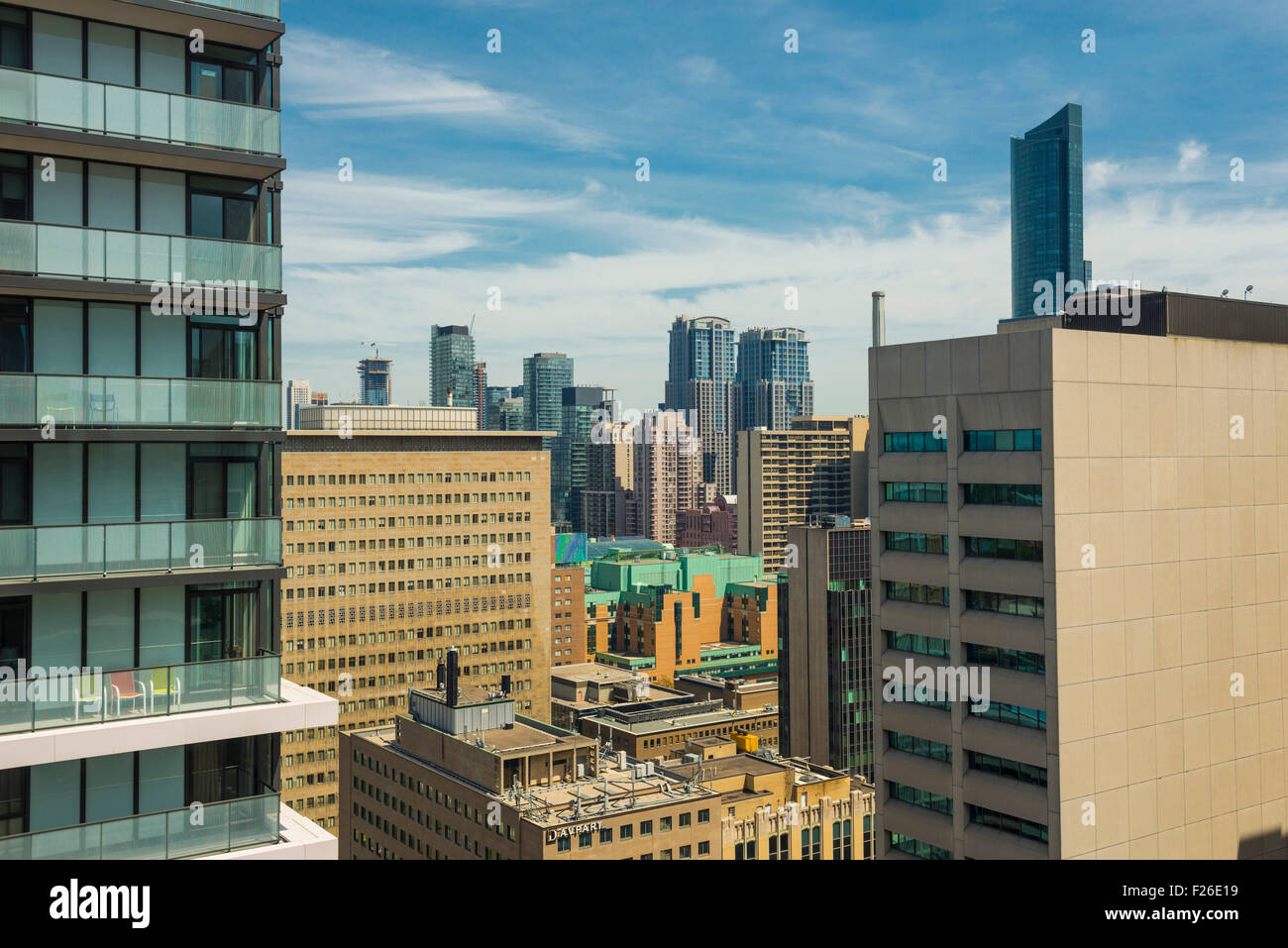 Rooftop View of Toronto Skyline Stock Photo - Alamy