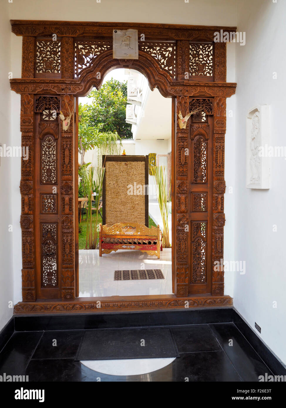 Traditional facade in Bali Indonesia Stock Photo - Alamy