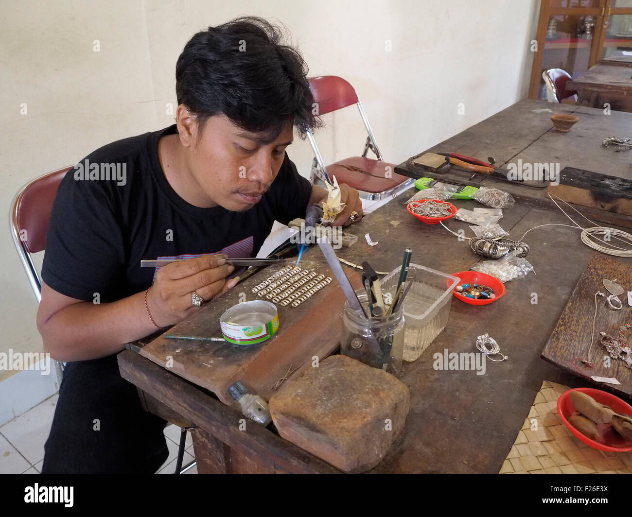 Craftsman in Bali, Indonesia Stock Photo - Alamy