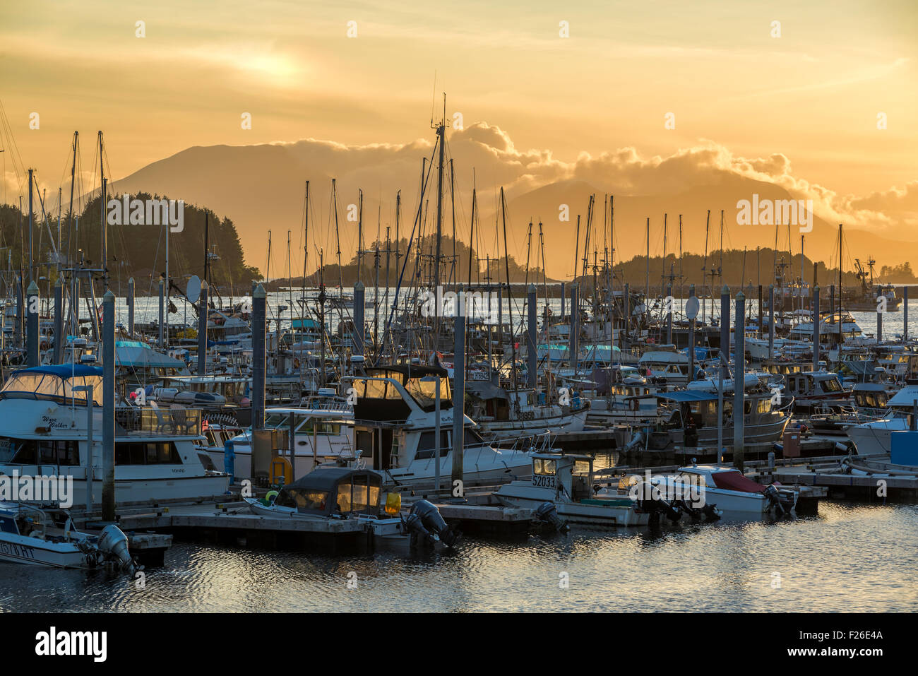 Alaska sitka boats harbor hi-res stock photography and images - Alamy