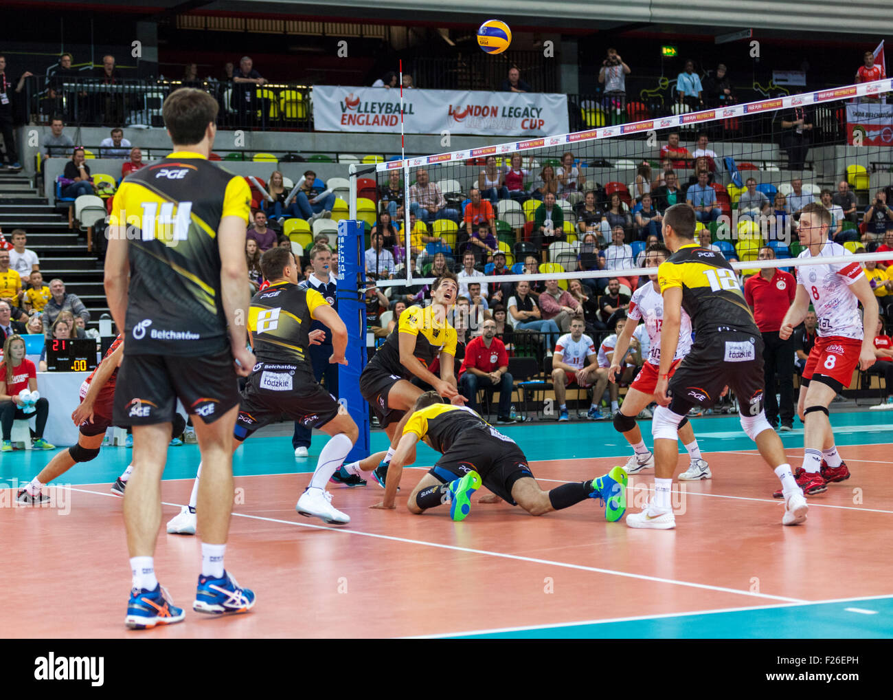 Copper Box Arena, London, UK. 12th Sep. 2015. PGE Skra Bełchatów beat ...