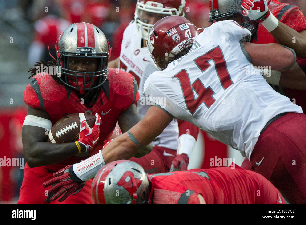 September 12, 2015: Rutgers Scarlet Knights running back Josh Hicks (8 ...