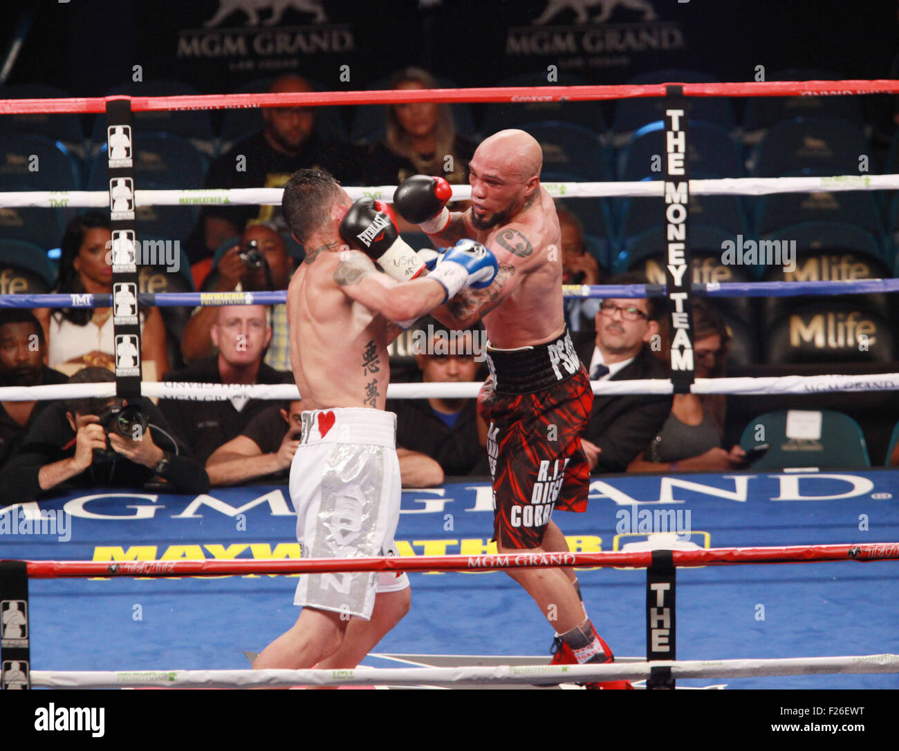 Las Vegas, Nevada, USA of. 12th Sep, 2015. Boxer Vanes Martirosyan ...