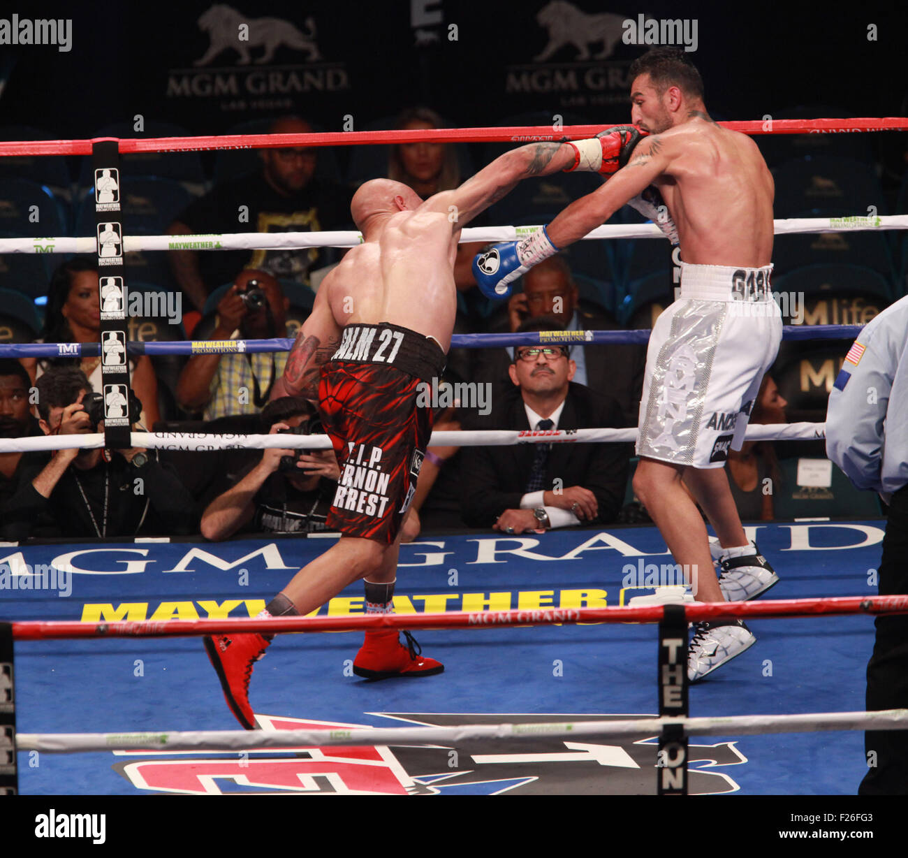 Las Vegas, Nevada, USA of. 12th Sep, 2015. Boxer Vanes Martirosyan ...