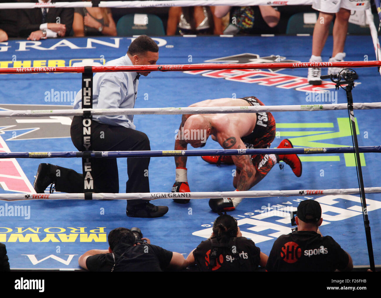 Las Vegas, Nevada, USA of. 12th Sep, 2015. Boxer Vanes Martirosyan ...