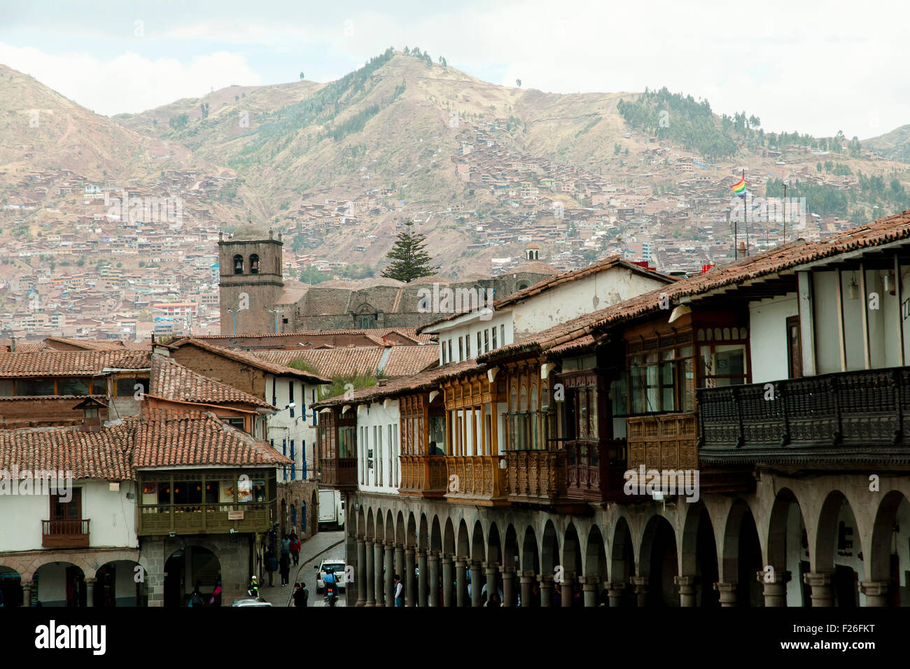 Buildings Facade - Cusco - Peru Stock Photo - Alamy