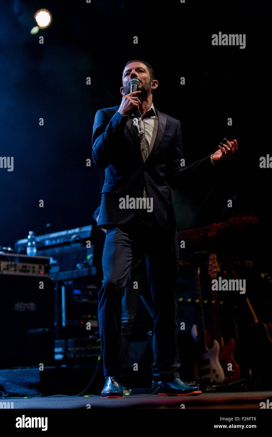 Turin, Italy. 12th Sep, 2015. The Italian rapper and songwriter ...