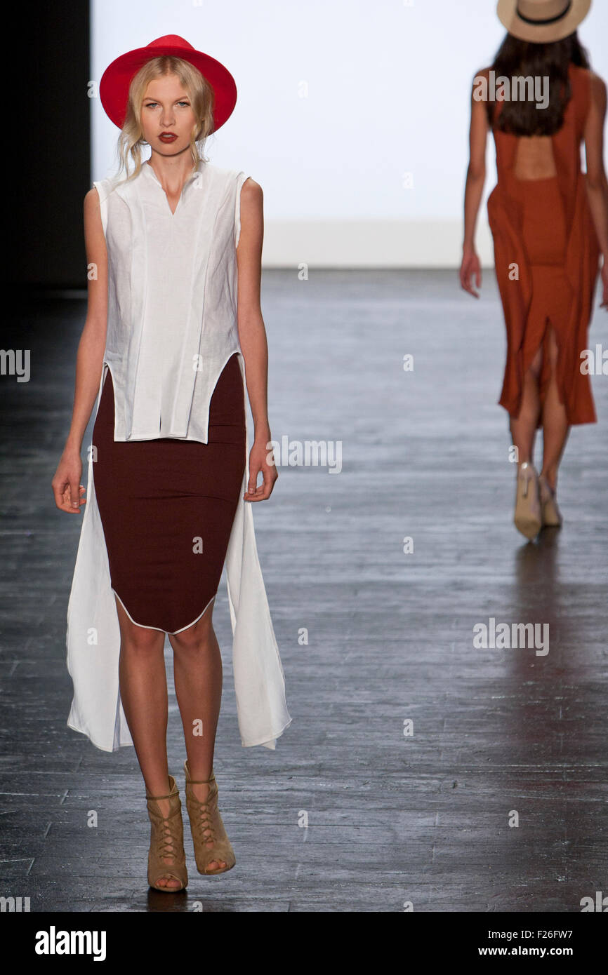 New York, USA. 11th September, 2015. Merline Labissiere Project Runway ...