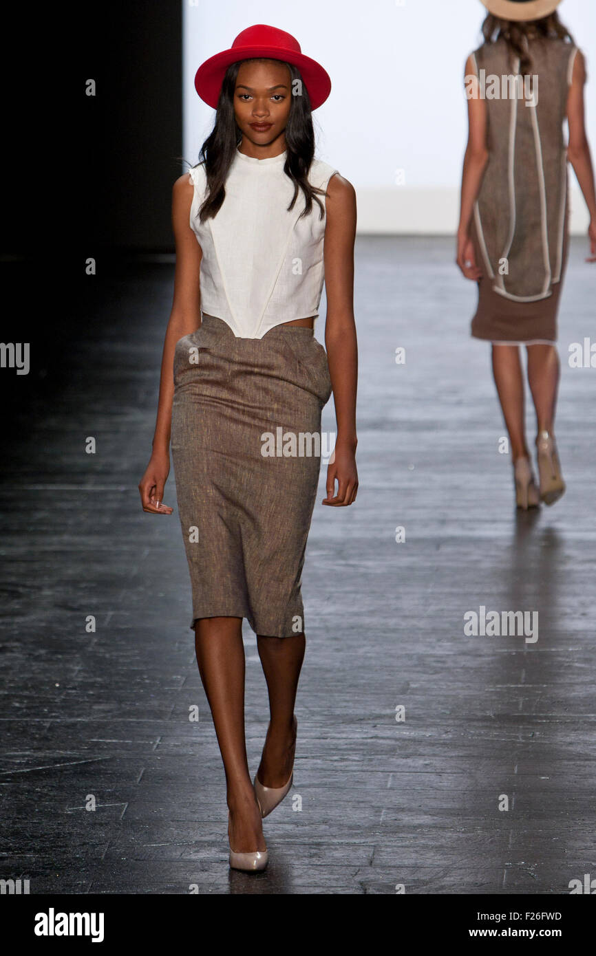New York, USA. 11th September, 2015. Merline Labissiere Project Runway ...