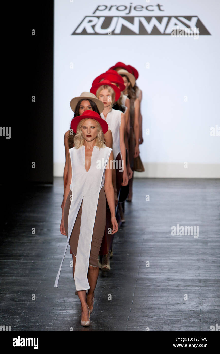 New York, USA. 11th September, 2015. Merline Labissiere Project Runway ...