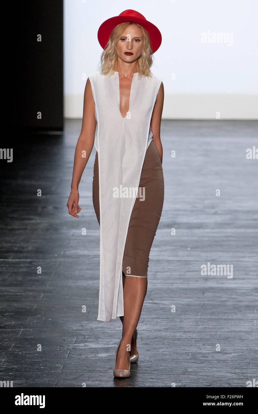 New York, USA. 11th September, 2015. Merline Labissiere Project Runway ...